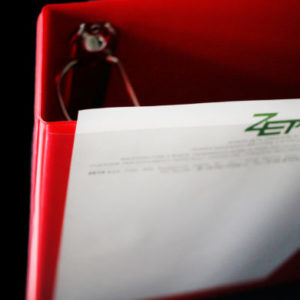 Ring Binders with Clear Front Pocket, Branded Ring Binders - Zeta Srl